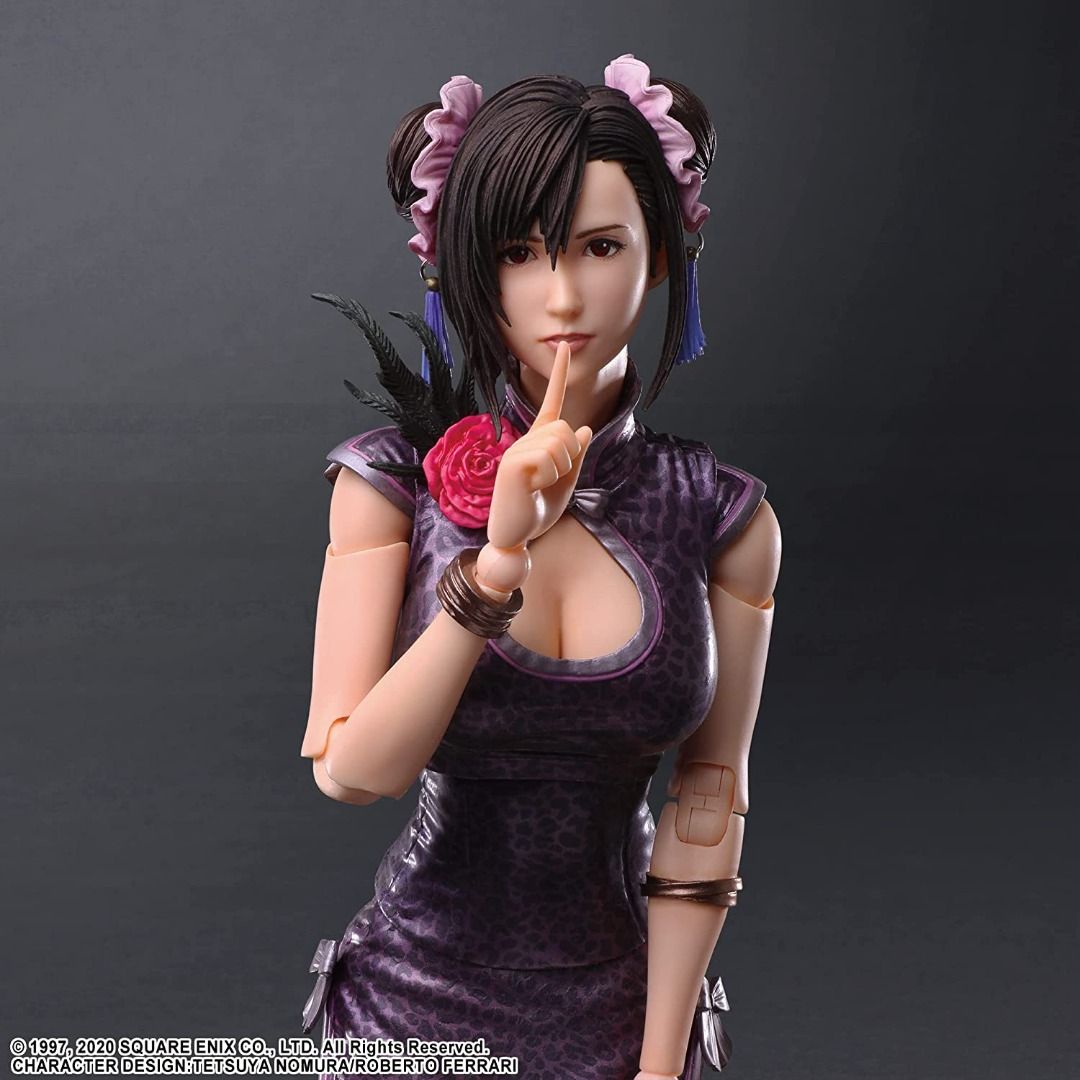 全新 日版 Tifa 格鬥家 Dress Ver 25cm Action Figure PLAY ARTS改 FF VII Final Fantasy 7 remake SQUARE ENIX ...