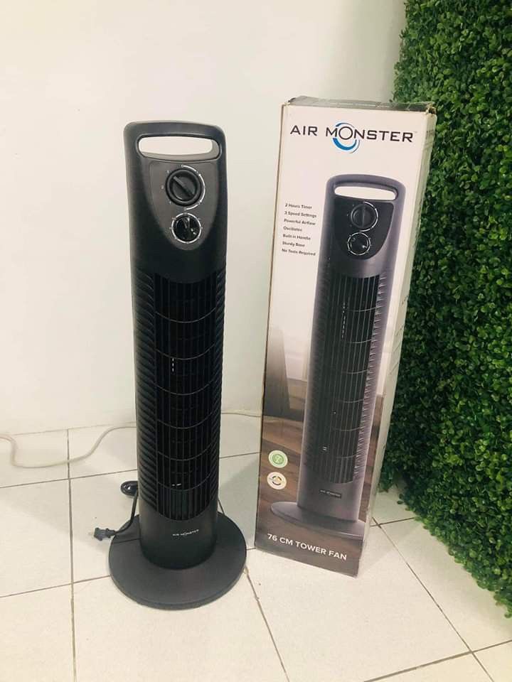 " Air Monster 30"" Tower Fan", Furniture & Home Living, Lighting & Fans ...