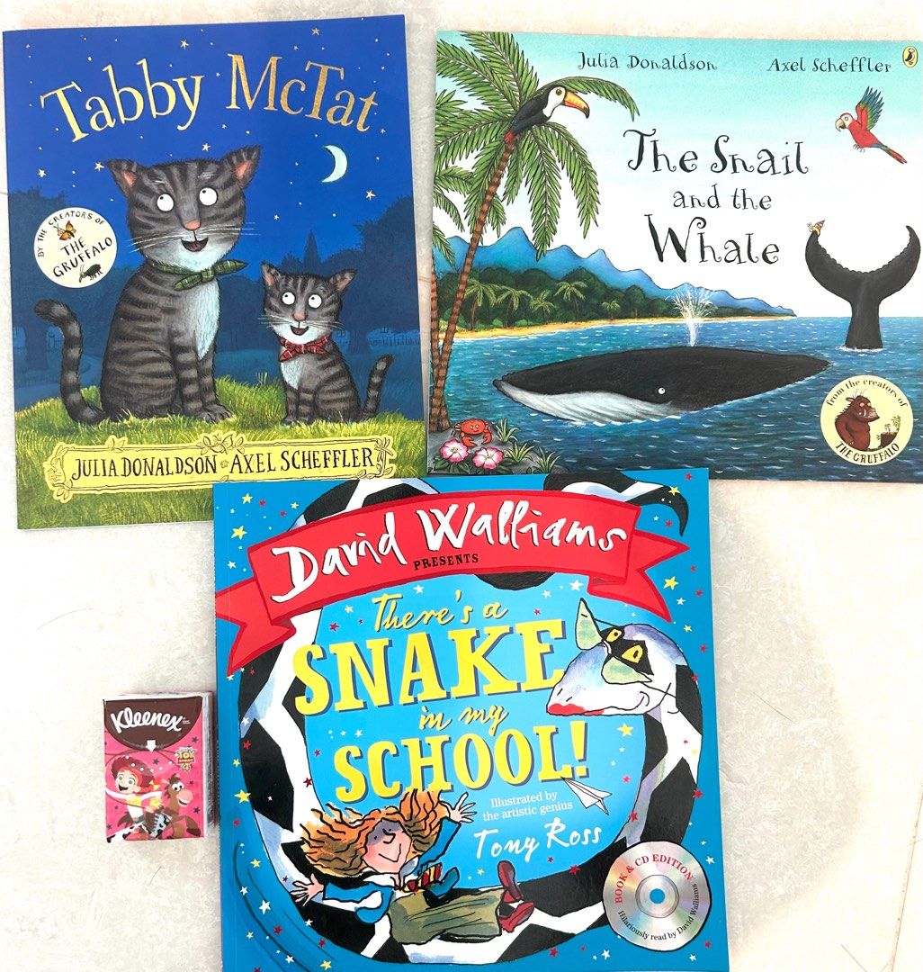 經典英文繪本 Tabby McTat Julia Donaldson Axel David Williams Snake Snail ...