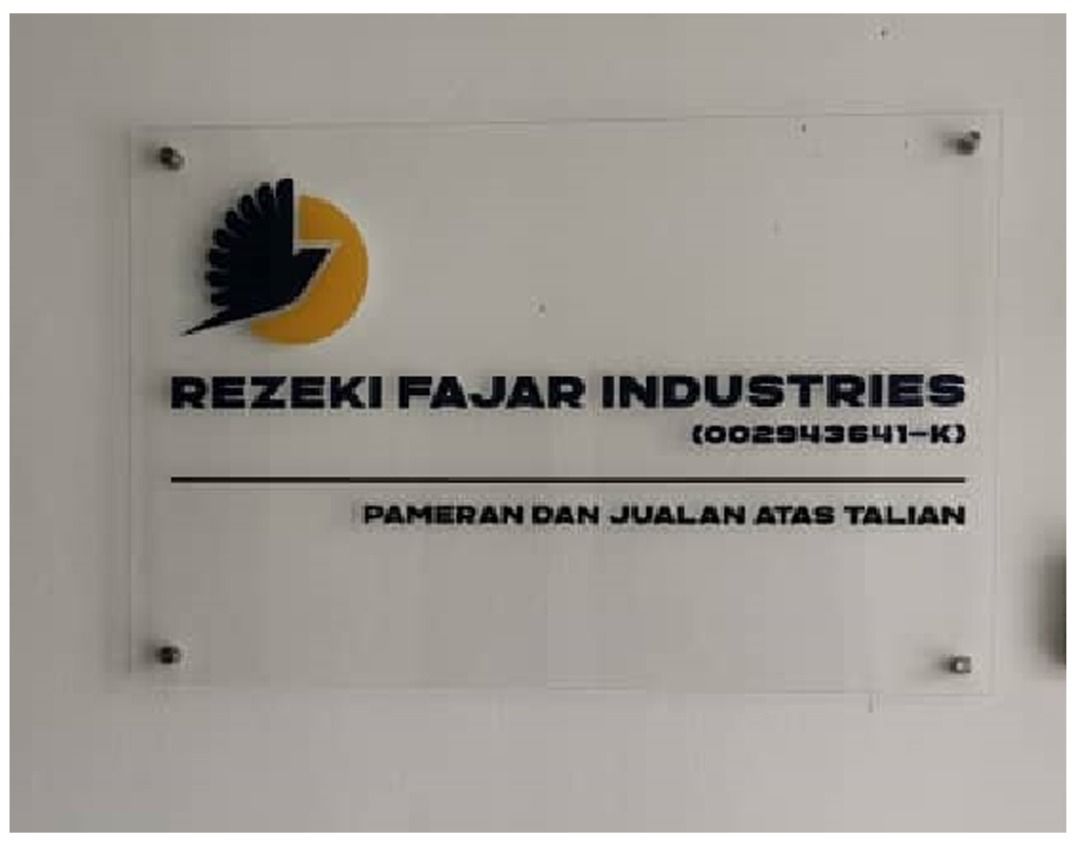 ACRYLIC SIGNAGE LOGO l pasang papan logo jenis akrilik, Services ...