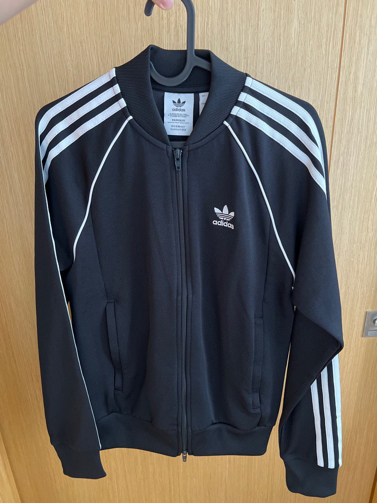 Adidas Jacket Black White Stripes, Men's Fashion, Coats, Jackets and ...