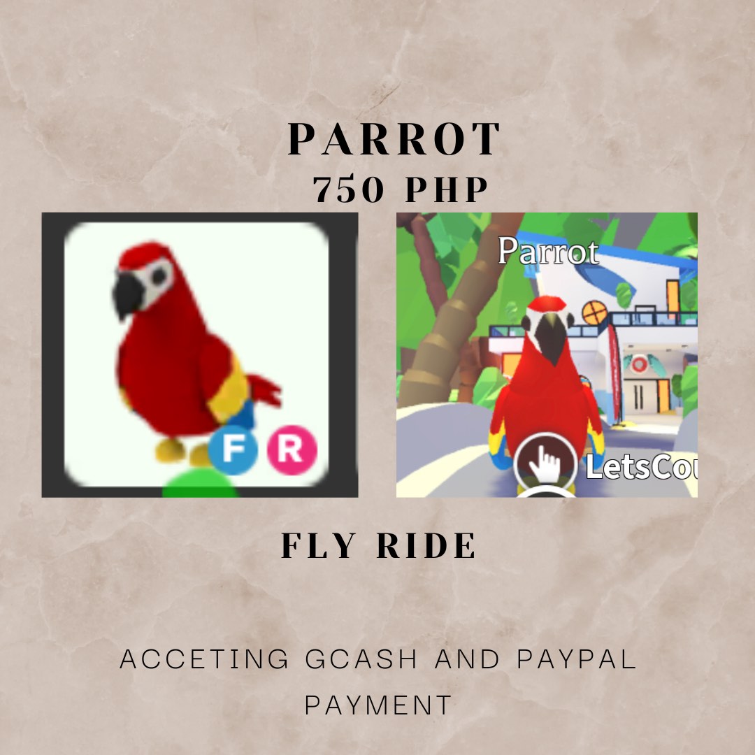 Adopt Me Pets | Parrot, Video Gaming, Gaming Accessories, In-Game ...