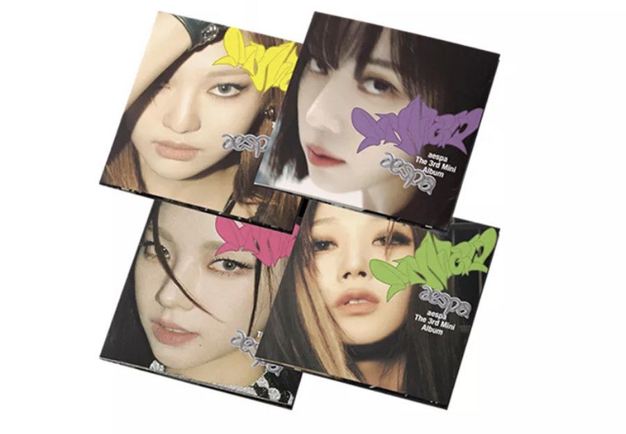 Aespa Spicy Album Poster Karina Giselle Winter Ningning Welcome To My