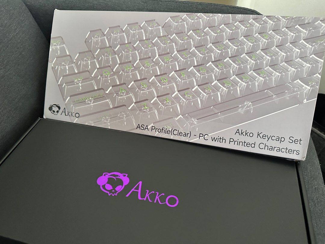 Akko Keycap Set Clear Transparent, Computers & Tech, Parts ...