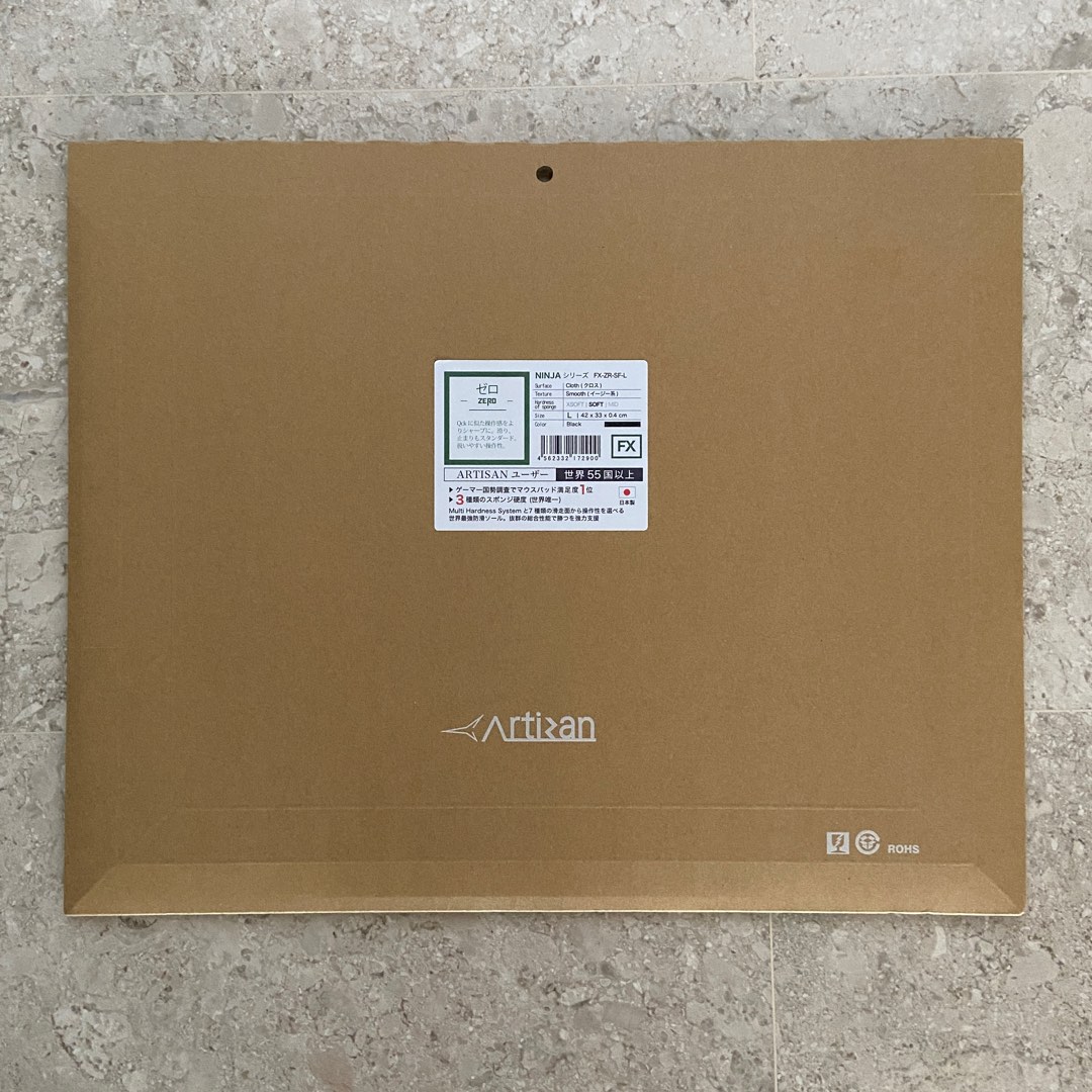 Artisan FX Zero Black L (Soft), Computers & Tech, Parts & Accessories, Mouse & Mousepads on ...