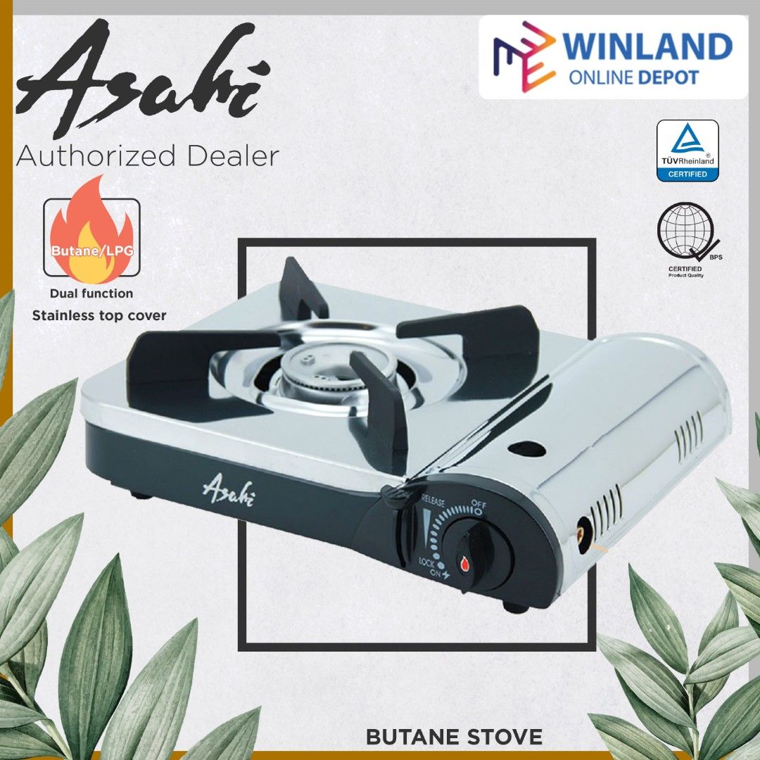 ASAHI by Winland 2 in 1 Butane and LPG Gas Stove with Energy Saving ...