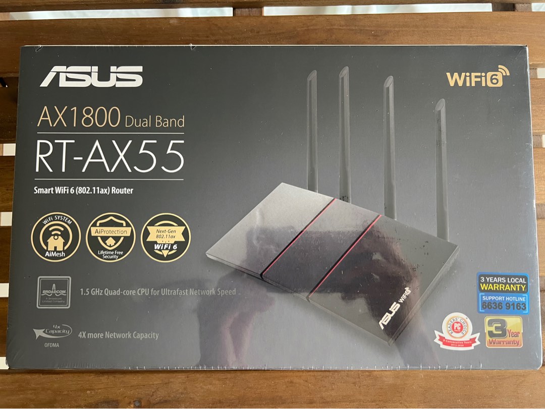 ASUS AX1800 RT-AX55, Computers & Tech, Parts & Accessories, Networking ...