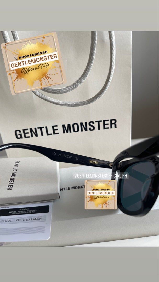 Auth GENTLE MONSTER - HEIZER 01, Women's Fashion, Watches & Accessories ...