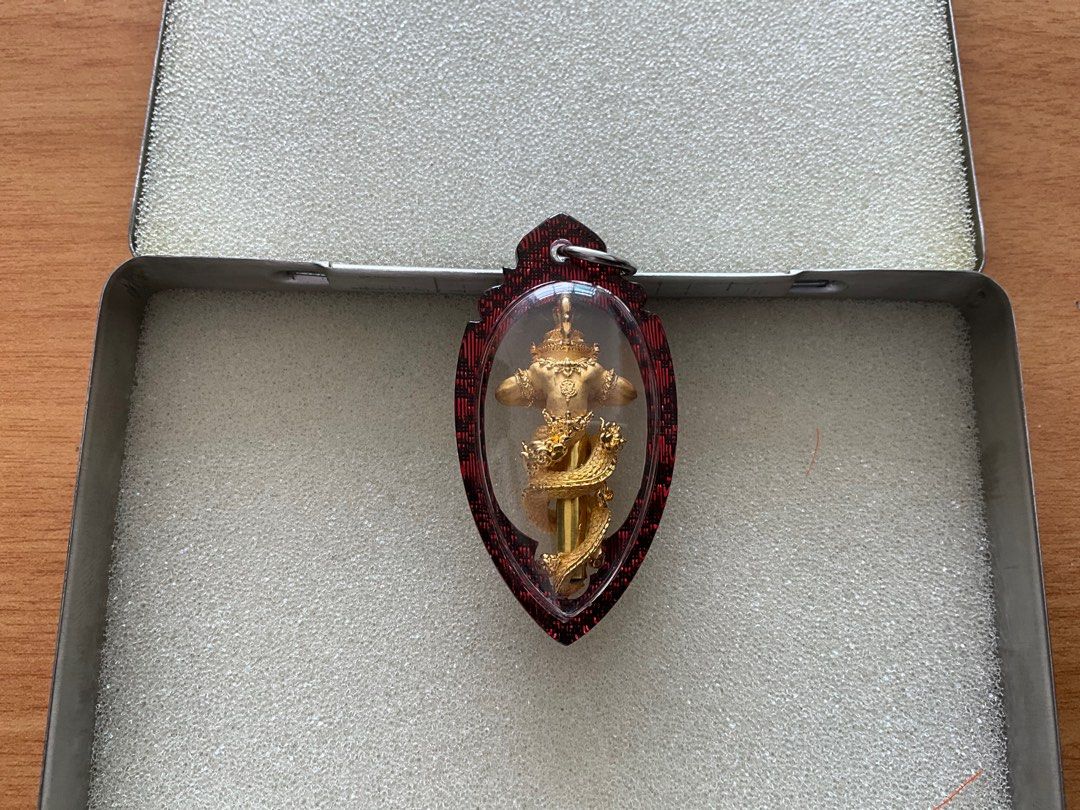 Authentic Phra Rahu Mason Nur Kalaithong with Takrud Made LP Ni Thit ...