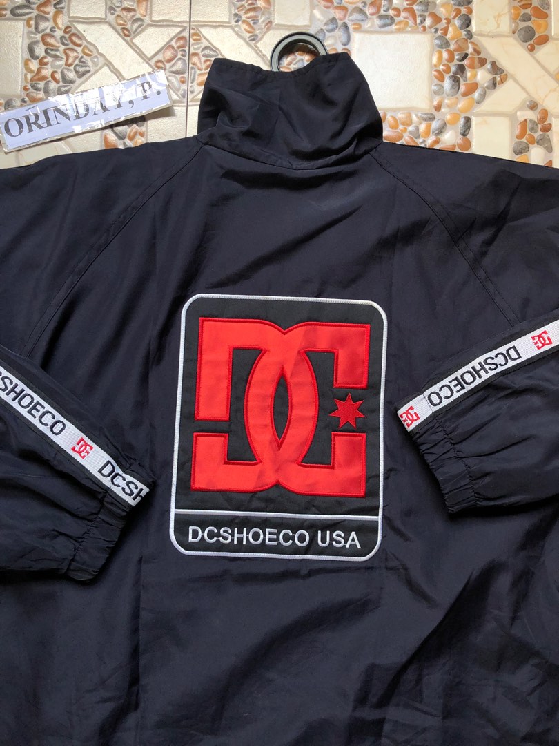 Authentic Rare Vintage DC Shoes Co Big Logo Patch Windbreaker Jacket ...