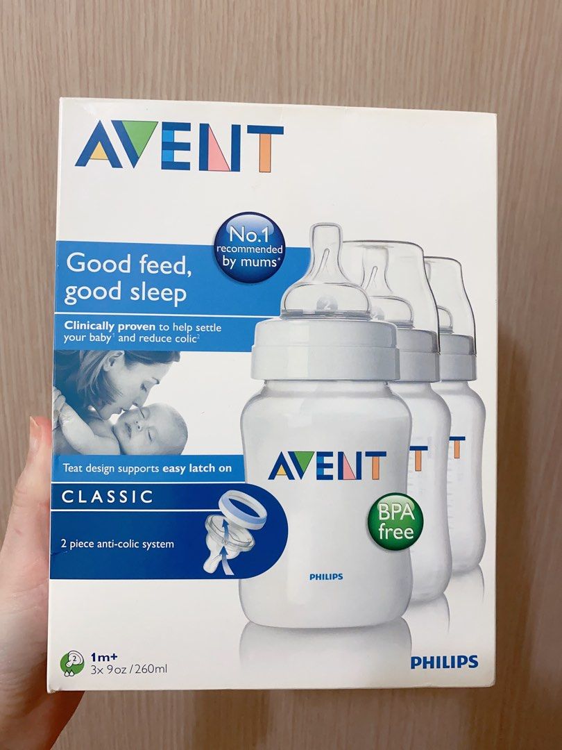 Avent milk bottle 260ml, Babies & Kids, Nursing & Feeding ...