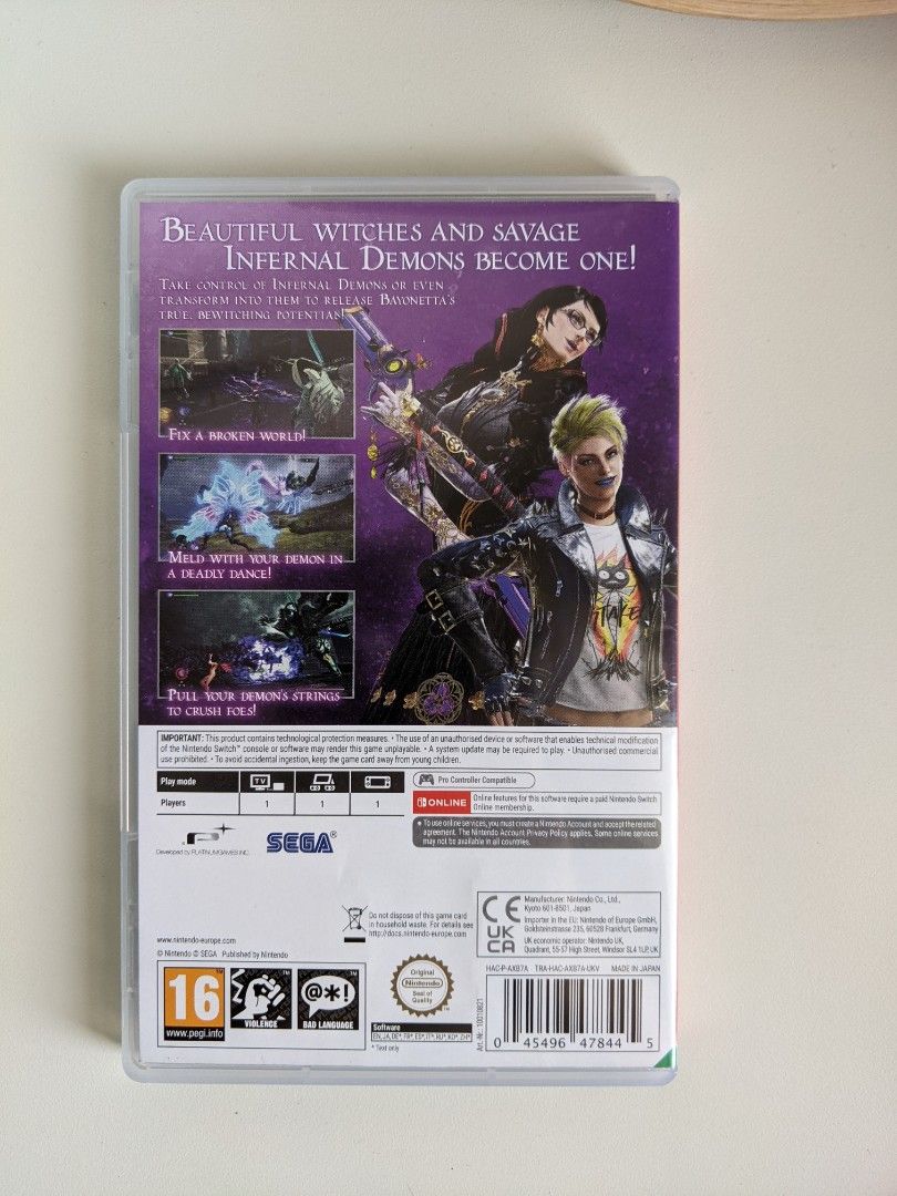 Bayonetta 3 switch in box, Video Gaming, Video Games, Nintendo on Carousell