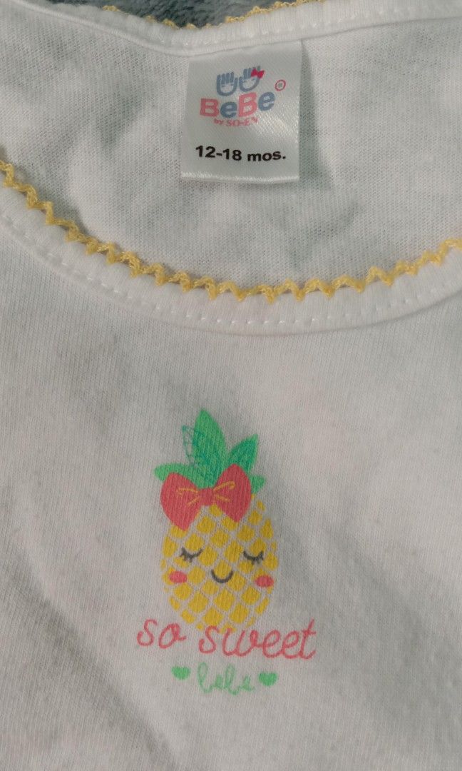 Bebe by soen yellow and white dress, Babies & Kids, Babies & Kids ...