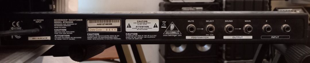 BEHRINGER Rack Tuner BTR2000, Hobbies & Toys, Music & Media, Music ...