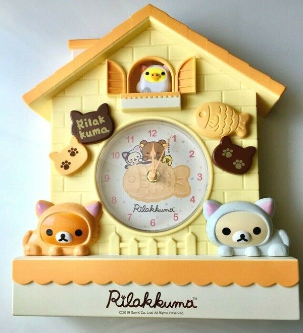 Big Rilakkuma Clock, Furniture & Home Living, Home Decor, Clocks on Carousell