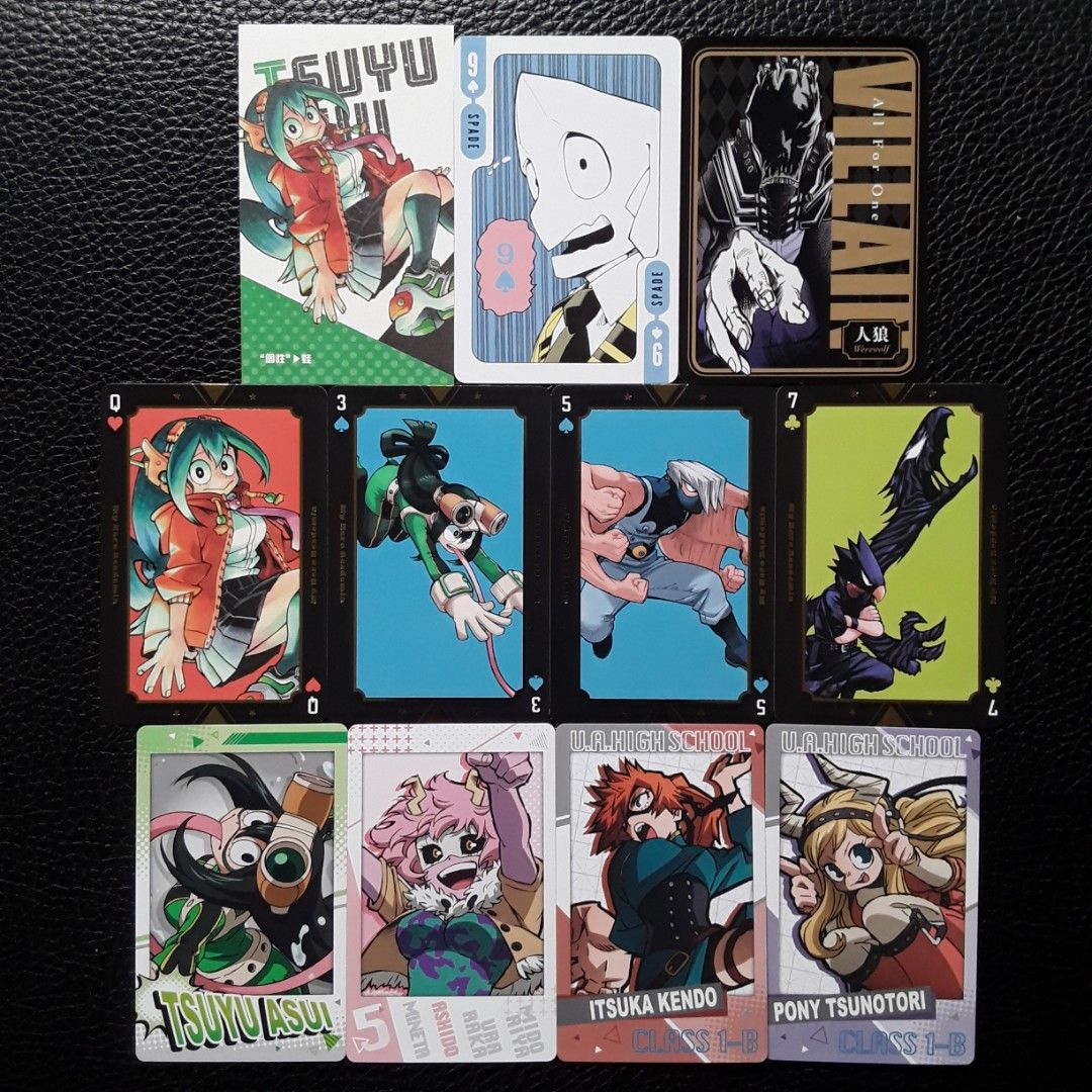 BNHA Boku no Hero Academia assorted cards (Tsuyu, Tokoyami, Kouda ...