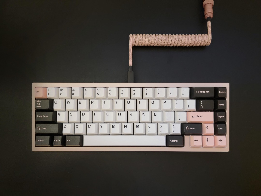 BNIB ai03 Vega Rose Gold hotswap custom mechanical keyboard, Computers ...