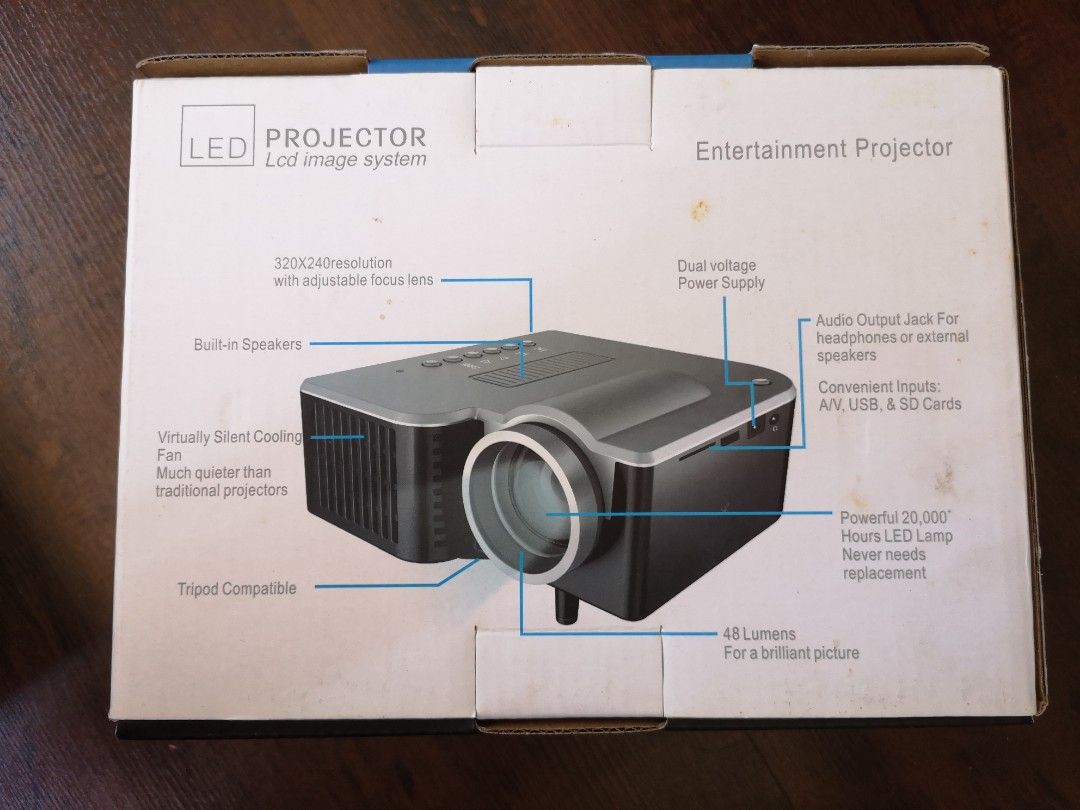 BNIB LED Entertainment Projector, TV & Home Appliances, TV ...