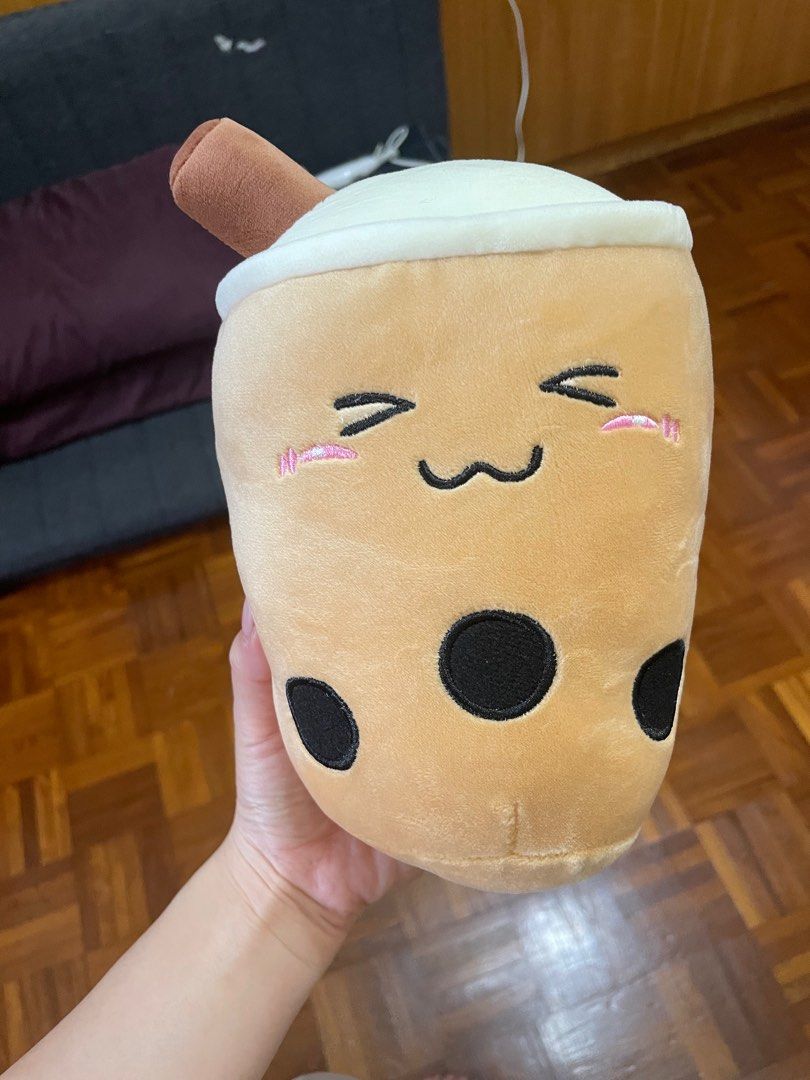 Bubble tea boba soft toy plushie, Hobbies & Toys, Toys & Games on Carousell