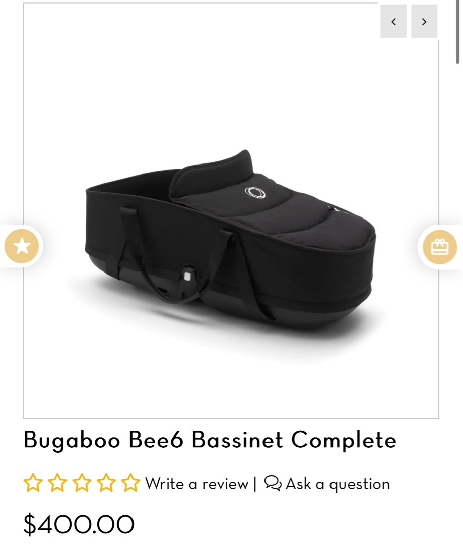 Bugaboo Bee6 Bassinet Complete Black, Babies & Kids, Going Out ...