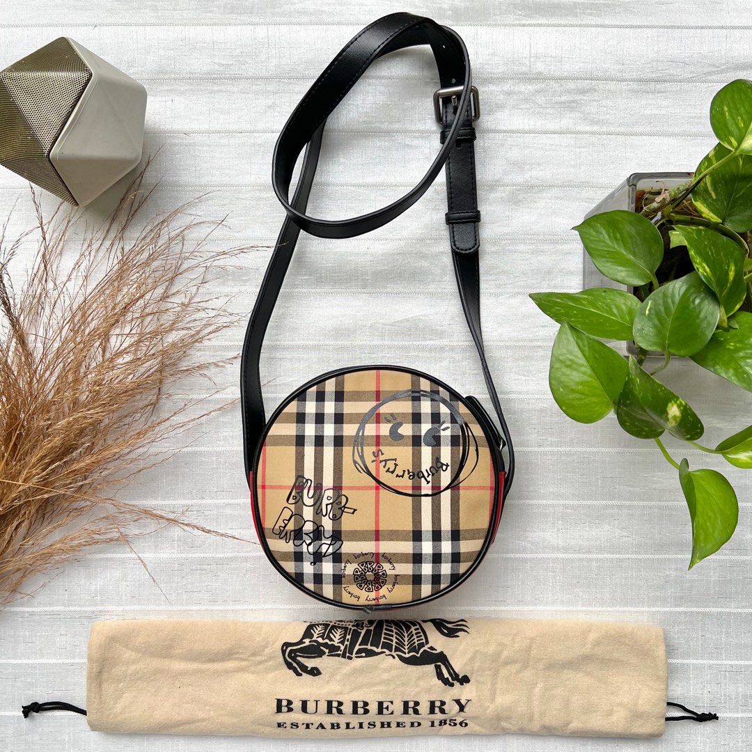 Burberry Cartoon Print Round Crossbody Bag, Luxury, Bags & Wallets on ...