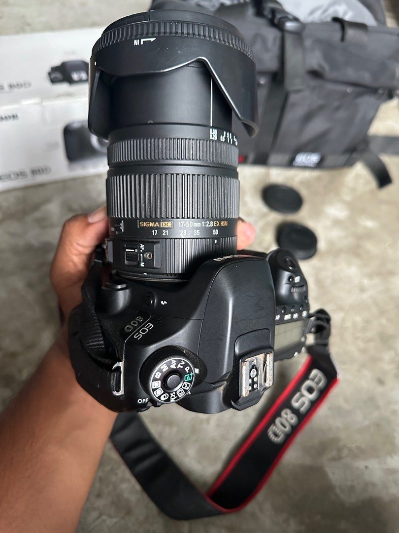 Canon 80D - with sigma 17-50 ml ., Photography, Cameras on Carousell
