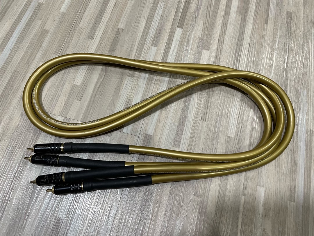 Cardas Golden 5-C RCA 1.5m cable USA made, Audio, Other Audio Equipment ...