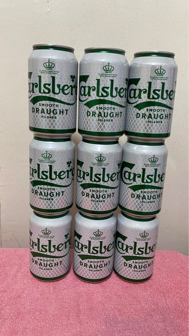 Carlsberg smooth 9 cans bundle, Food & Drinks, Alcoholic Beverages on ...