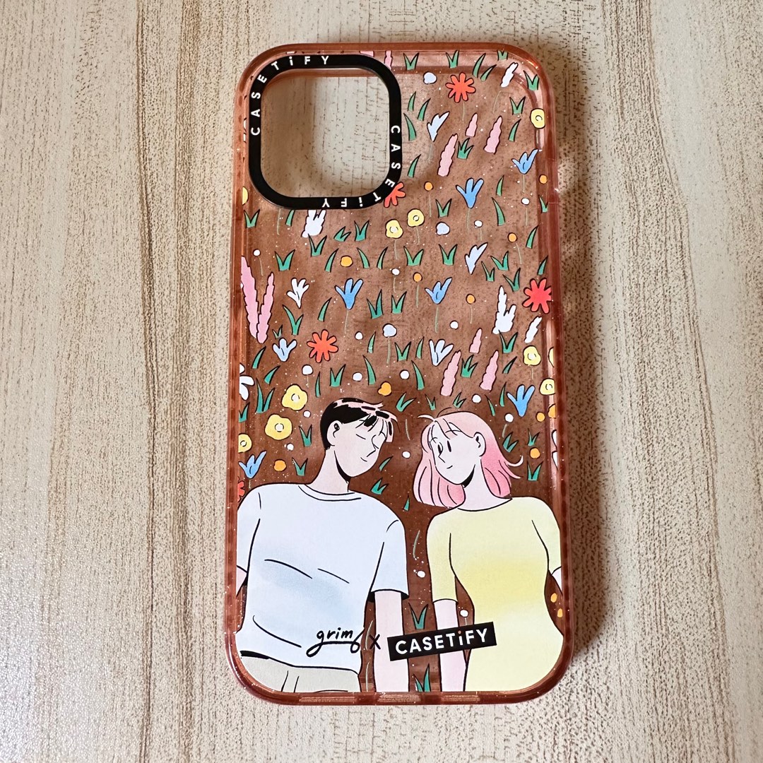Casetify Pink Cute Couple 12 Pro Max Case on Carousell