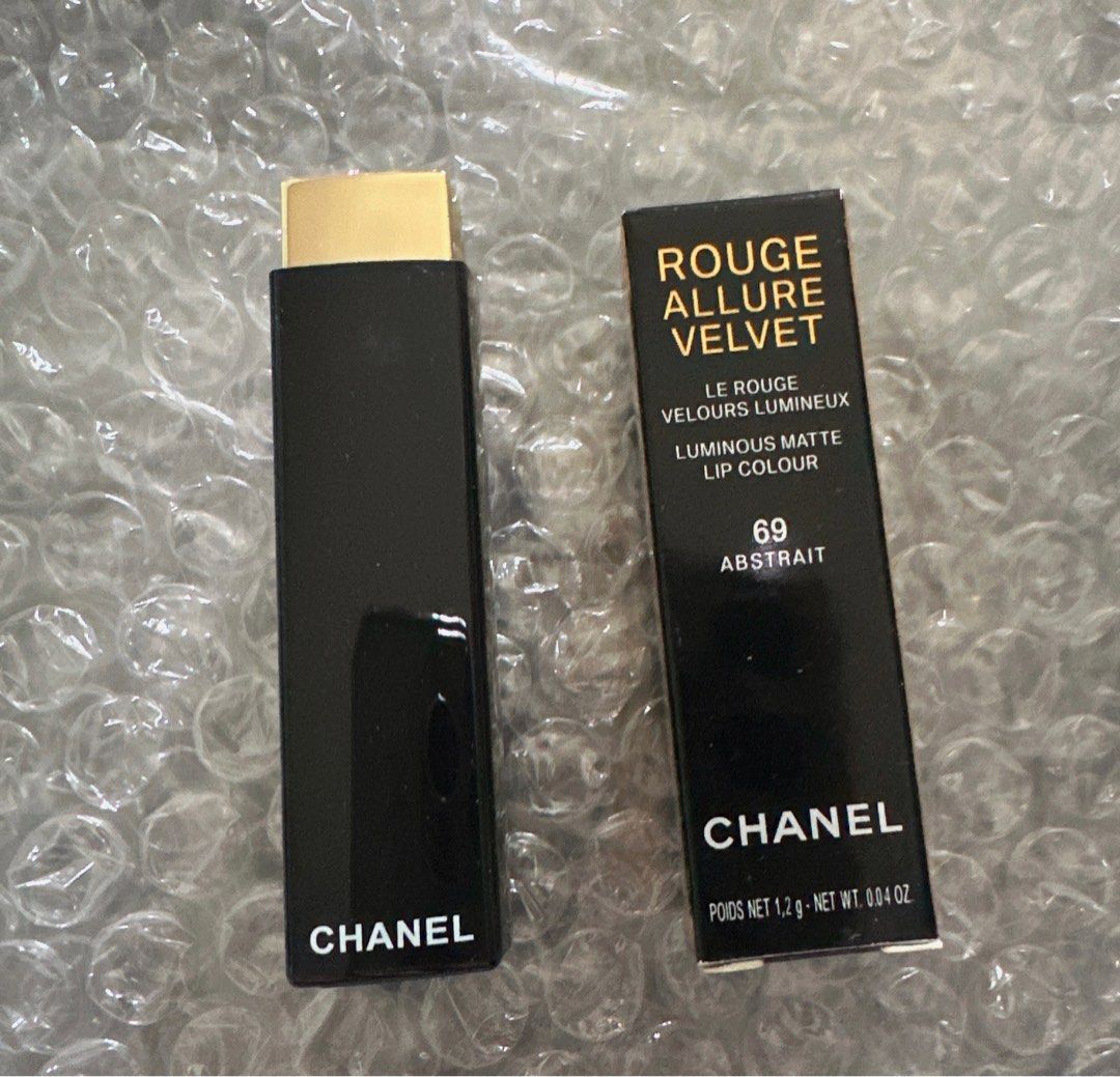 Chanel rouge allure velvet #69 Abstrait mini lipstick, Beauty ...
