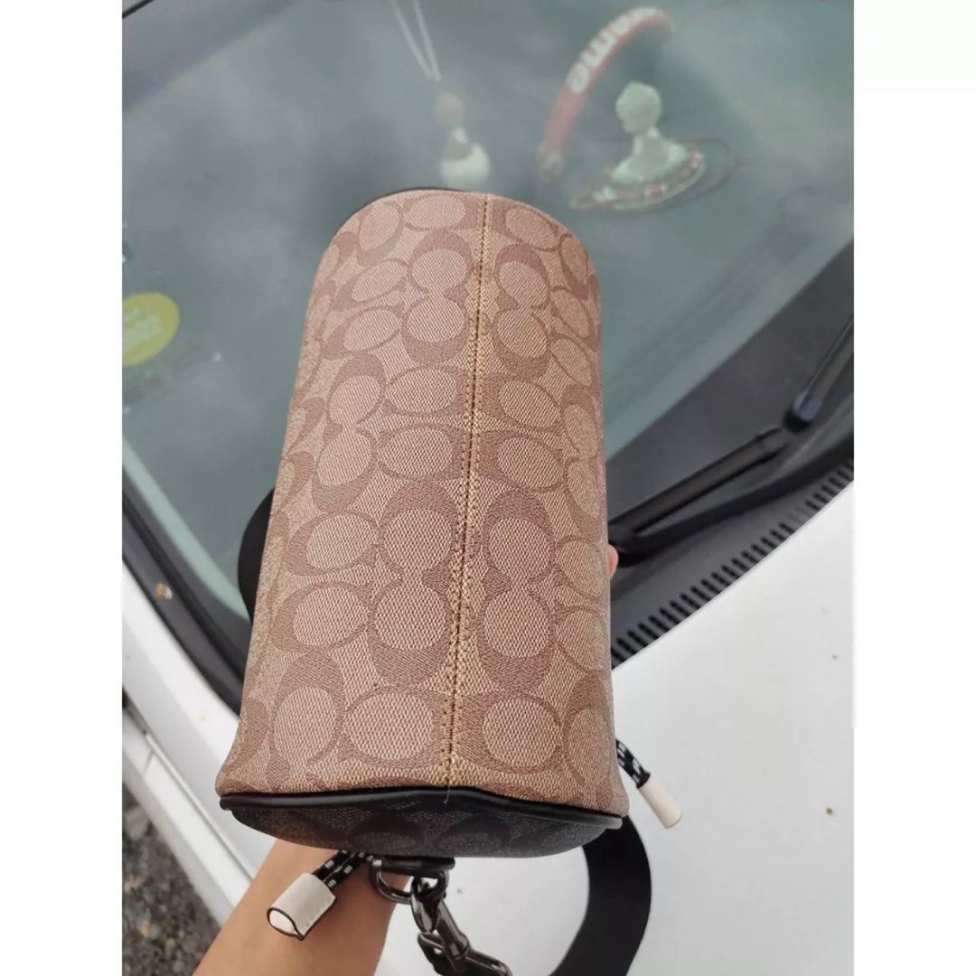 Coach Barrel Crossbody Bag in Signature Canvas, Men's Fashion, Bags ...