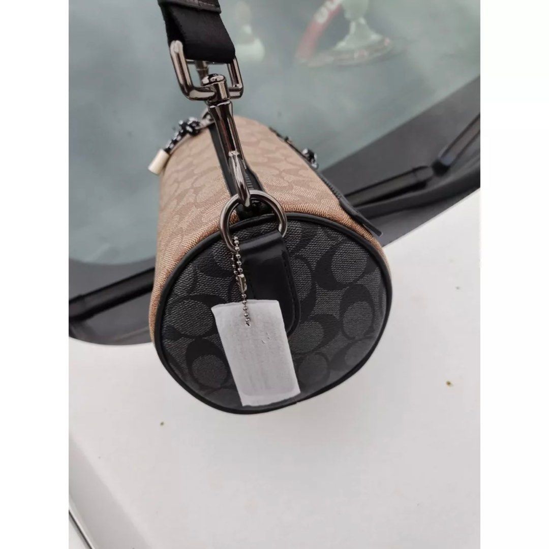 Coach Barrel Crossbody Bag in Signature Canvas, Men's Fashion, Bags ...