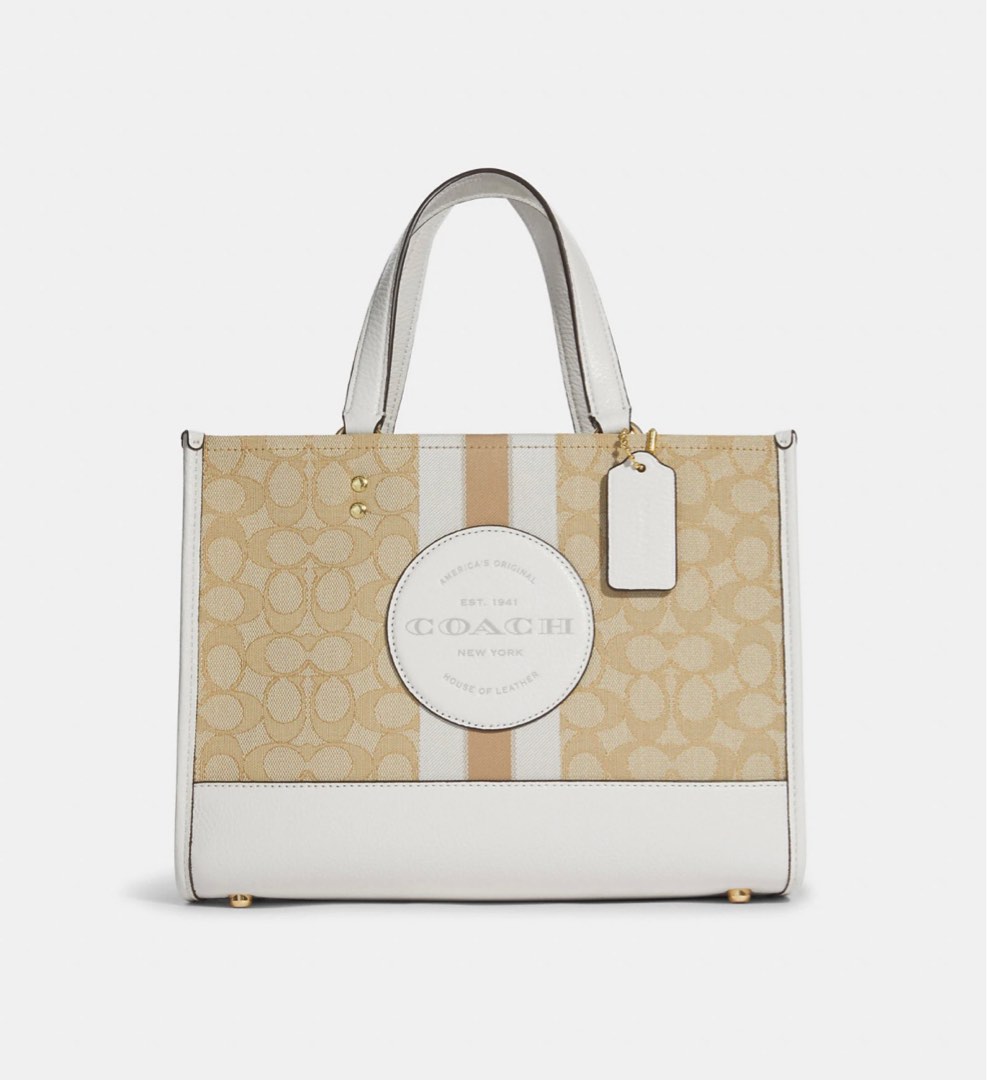 Coach Dempsey Carryall In Signature Jacquard With Stripe And Coach ...