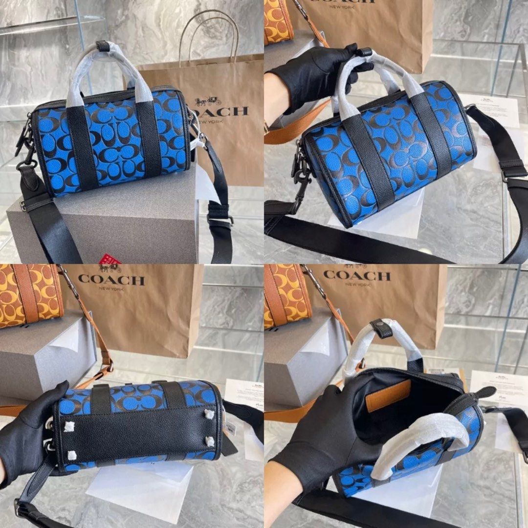 Coach Gotham Duffle Bag in Signature Canvas, Men's Fashion, Bags, Belt ...