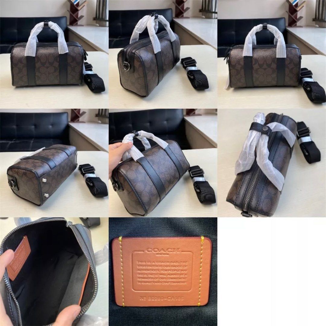 Coach Gotham Duffle Bag in Signature Canvas, Men's Fashion, Bags, Belt bags, Clutches and ...