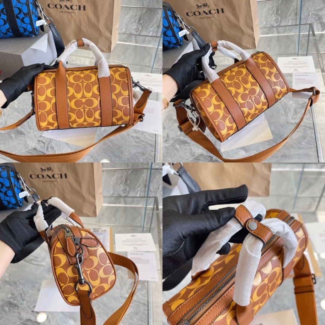 Coach Gotham Duffle Bag in Signature Canvas, Men's Fashion, Bags, Belt ...