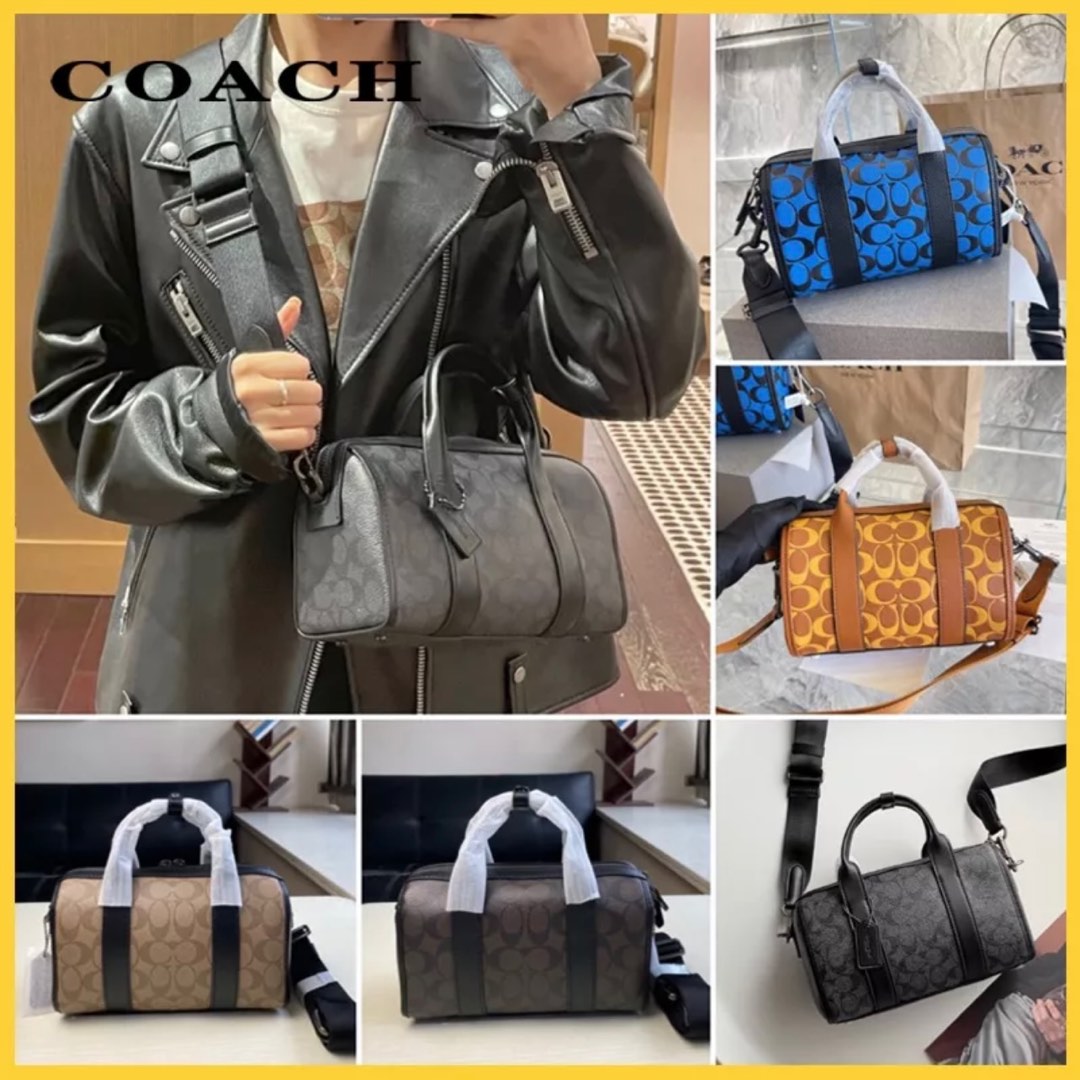 Coach Gotham Duffle Bag in Signature Canvas, Men's Fashion, Bags, Belt bags, Clutches and ...