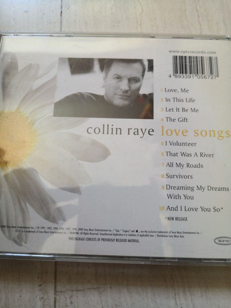 Colin Raye Love Songs CD, Hobbies & Toys, Music & Media, CDs & DVDs on ...