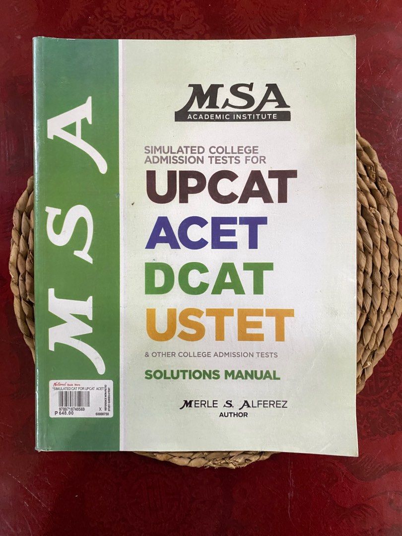 College Entrance Test reviewer by MSA, Hobbies & Toys, Books ...