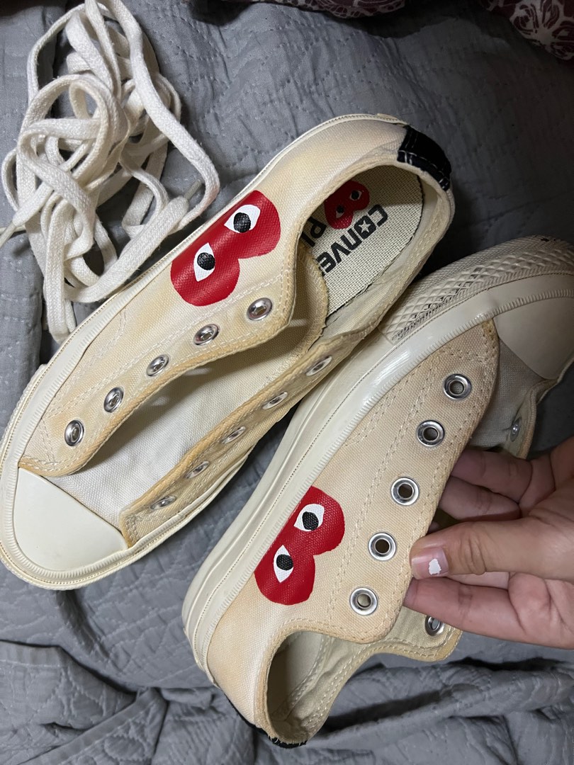 Converse cdg play original, Women's Fashion, Footwear, Sneakers on ...