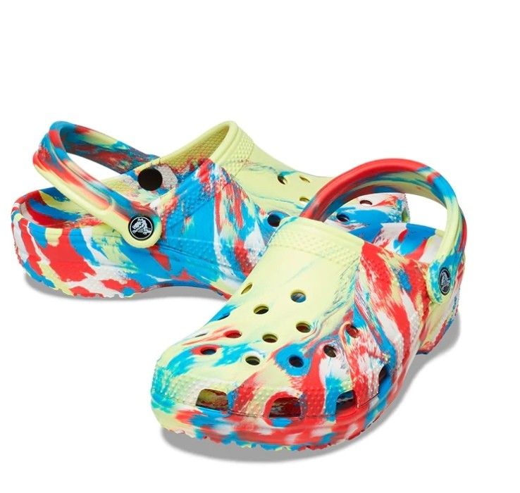 Crocs Clog Marble Multi Colored on Carousell