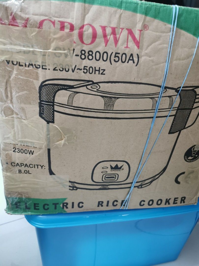 Crown Rice Cooker-sw-8800(50a), TV & Home Appliances, Kitchen ...