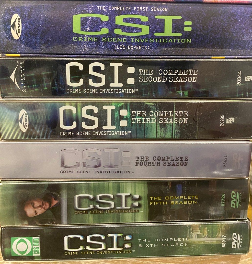 CSI Season 1-6 Original Series, Hobbies & Toys, Music & Media, CDs ...