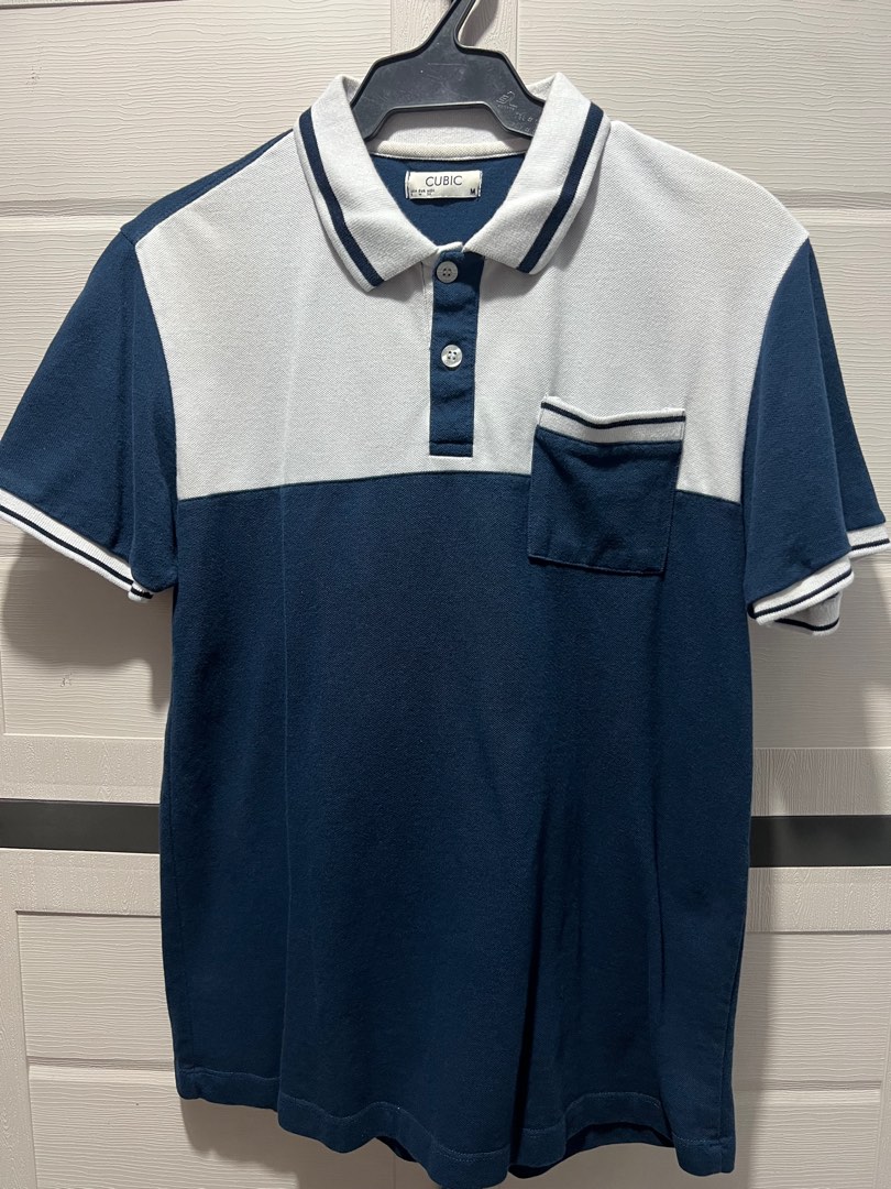 Cubic Men Solid Pique Polo Shirt, Men's Fashion, Tops & Sets, Tshirts ...