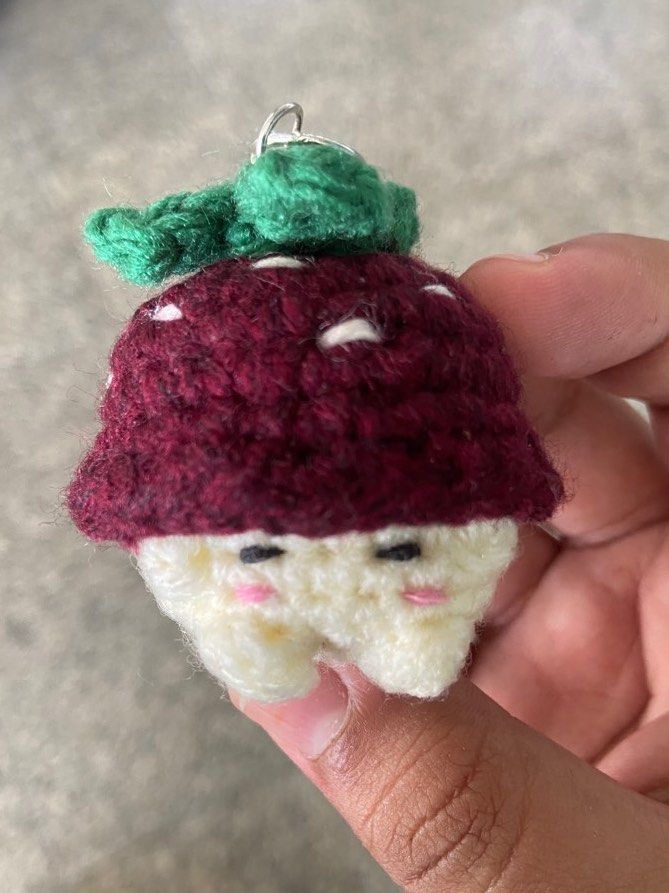 Cute mushroom keychain!, Hobbies & Toys, Stationery & Craft, Handmade ...