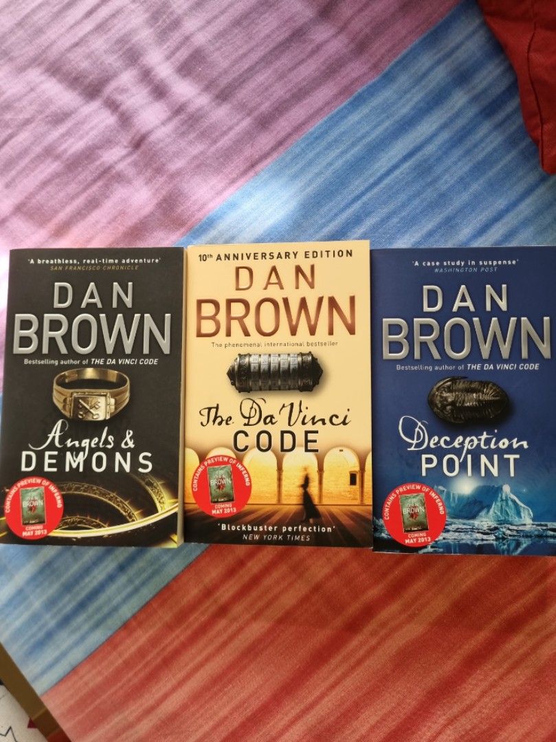 Dan Brown books, Hobbies & Toys, Books & Magazines, Fiction & Non ...
