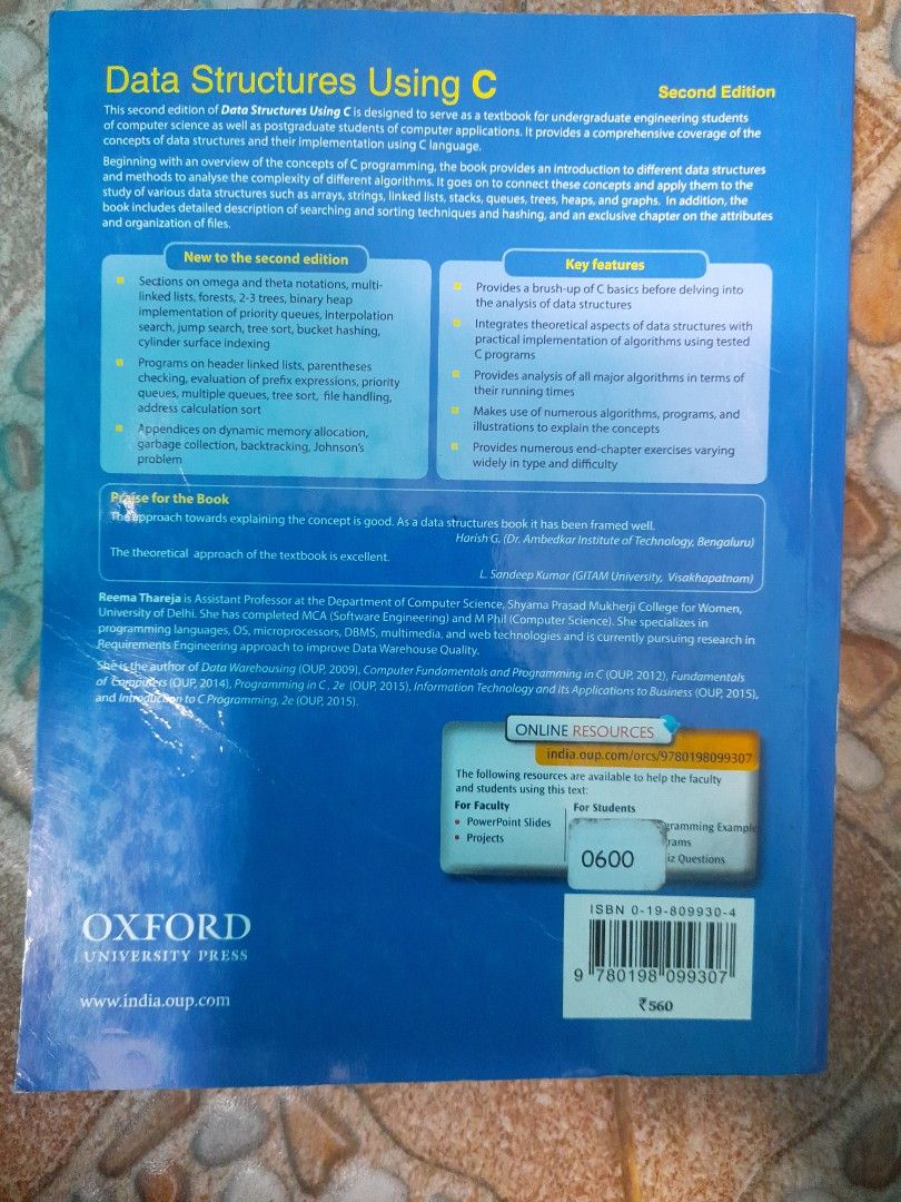 Data Structures Using C, Buku & Alat Tulis, Buku di Carousell