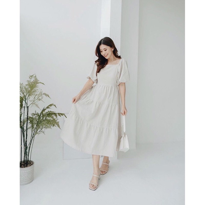 Dear Anneliese - MOIRER Dress Oat Milk | Dress Wanita | Pakaian Wanita ...