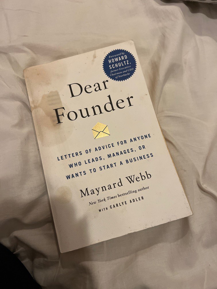 Dear founder by Maynard Webb, Hobbies & Toys, Books & Magazines, Fiction & Non-Fiction on Carousell