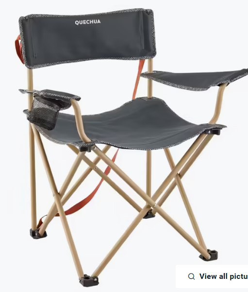 Decathlon folding chair, Sports Equipment, Hiking & Camping on Carousell